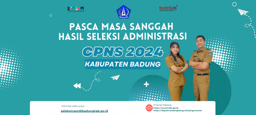 PENGUMUMAN PASCA MASA SANGGAH HASIL SELEKSI ADMINISTRASI DALAM SELEKSI PENGADAAN PEGAWAI NEGERI ...